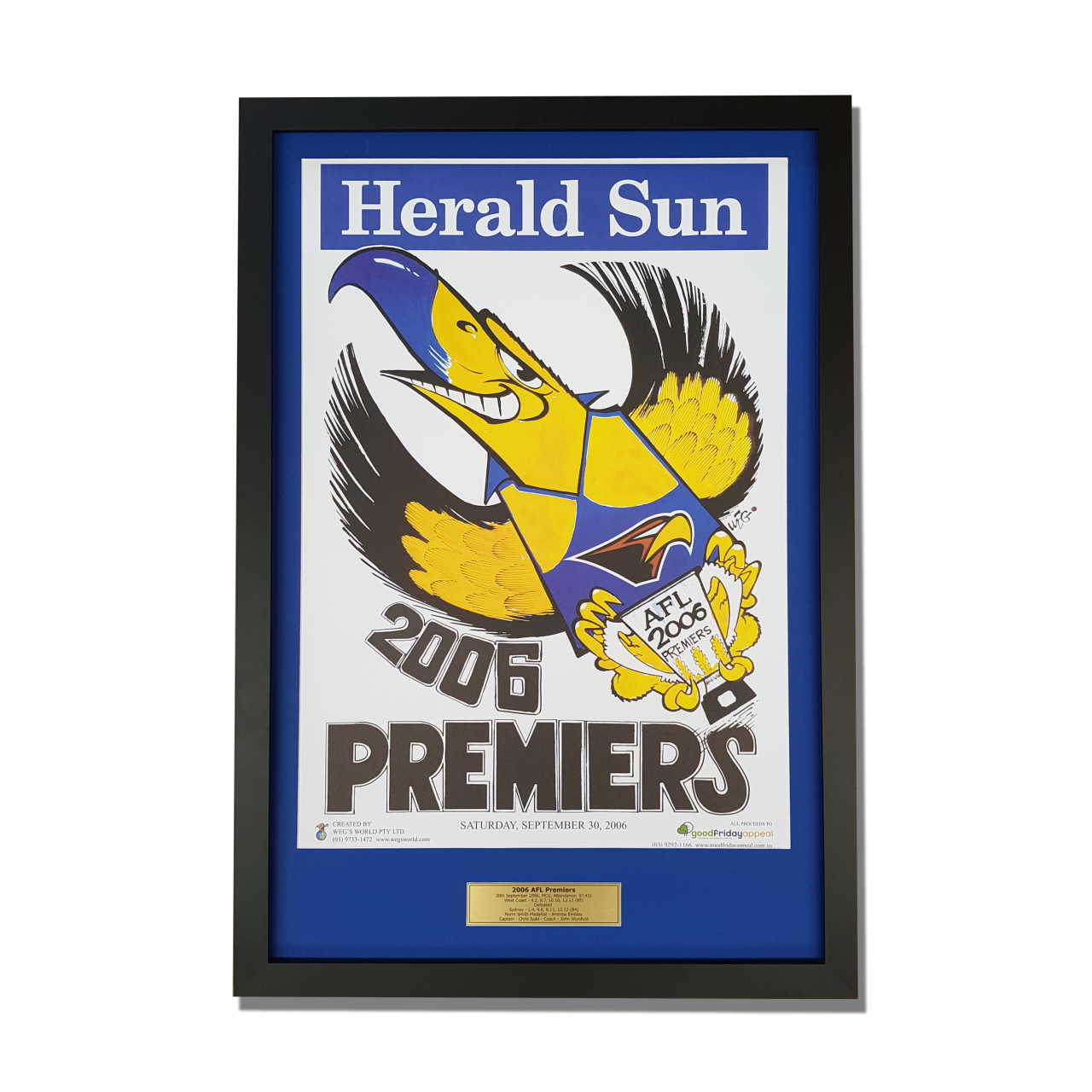 2006 AFL Premiers West Coast Eagles - Superstars Framing