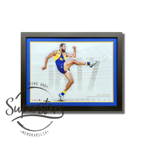 Josh Kennedy Sportsprint - Superstars Framing & Memorabilia